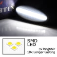 Smoked Lens All White Full LED Trunk Bed Marker Lights Set For 2008-14 ...