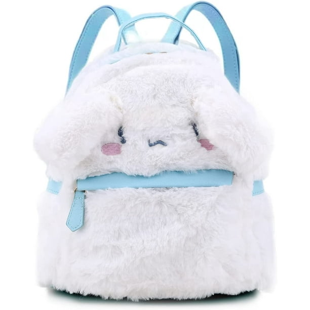 Cute Small Furry Cinnamoroll Dog Melody Backpack Plush Backpack Cute ...