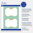 Avery® Matte 5" x 7" Invitation Cards, Mint Border, Gold Bow, 20ct ...