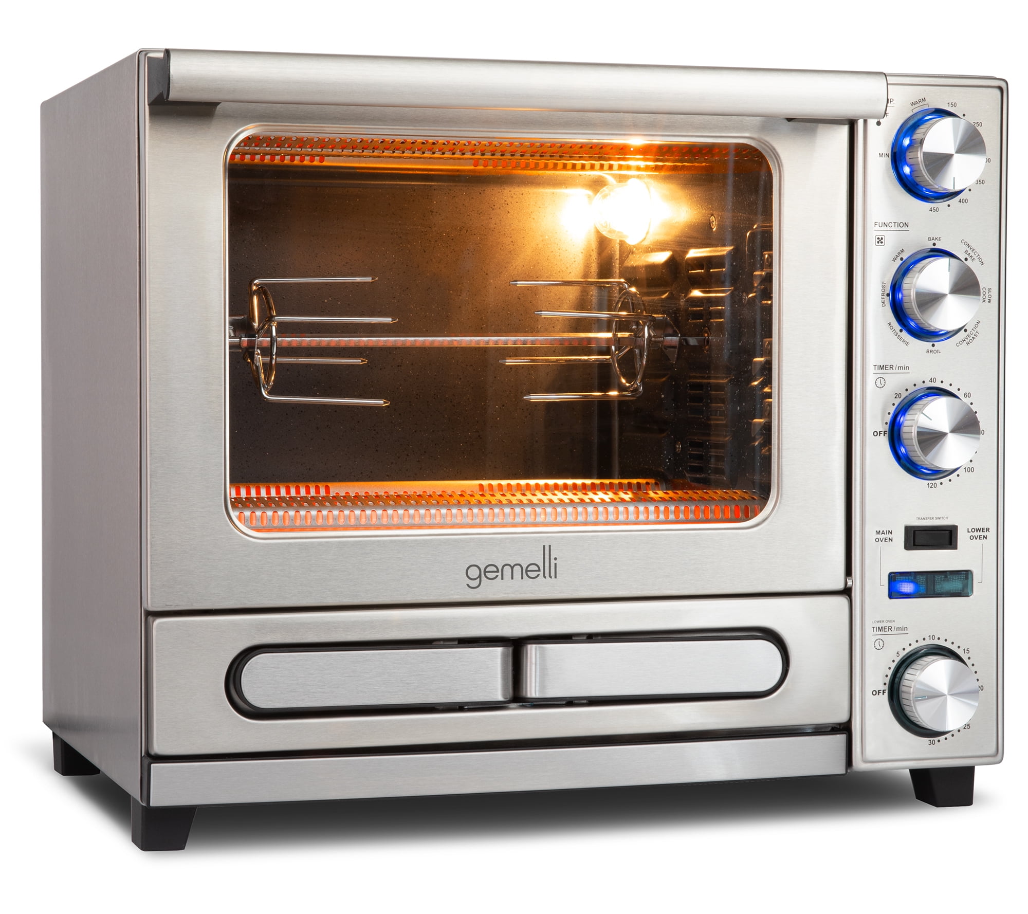 Gemelli Home Oven, Professional Grade Convection Oven with Built-In ...