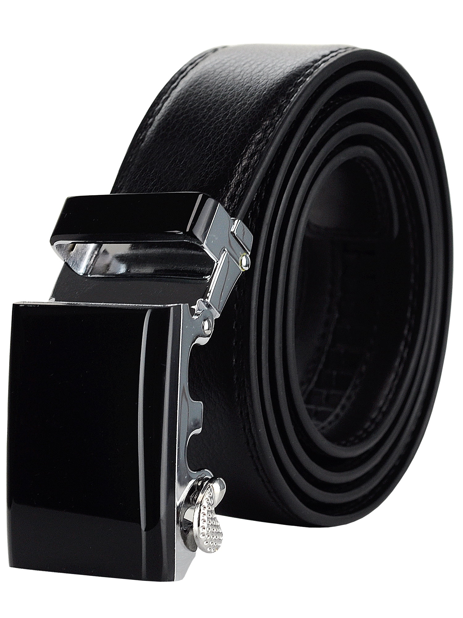 NYFASHION101 Men's Genuine Leather Ratchet Dress Trim to Fit Belt with ...