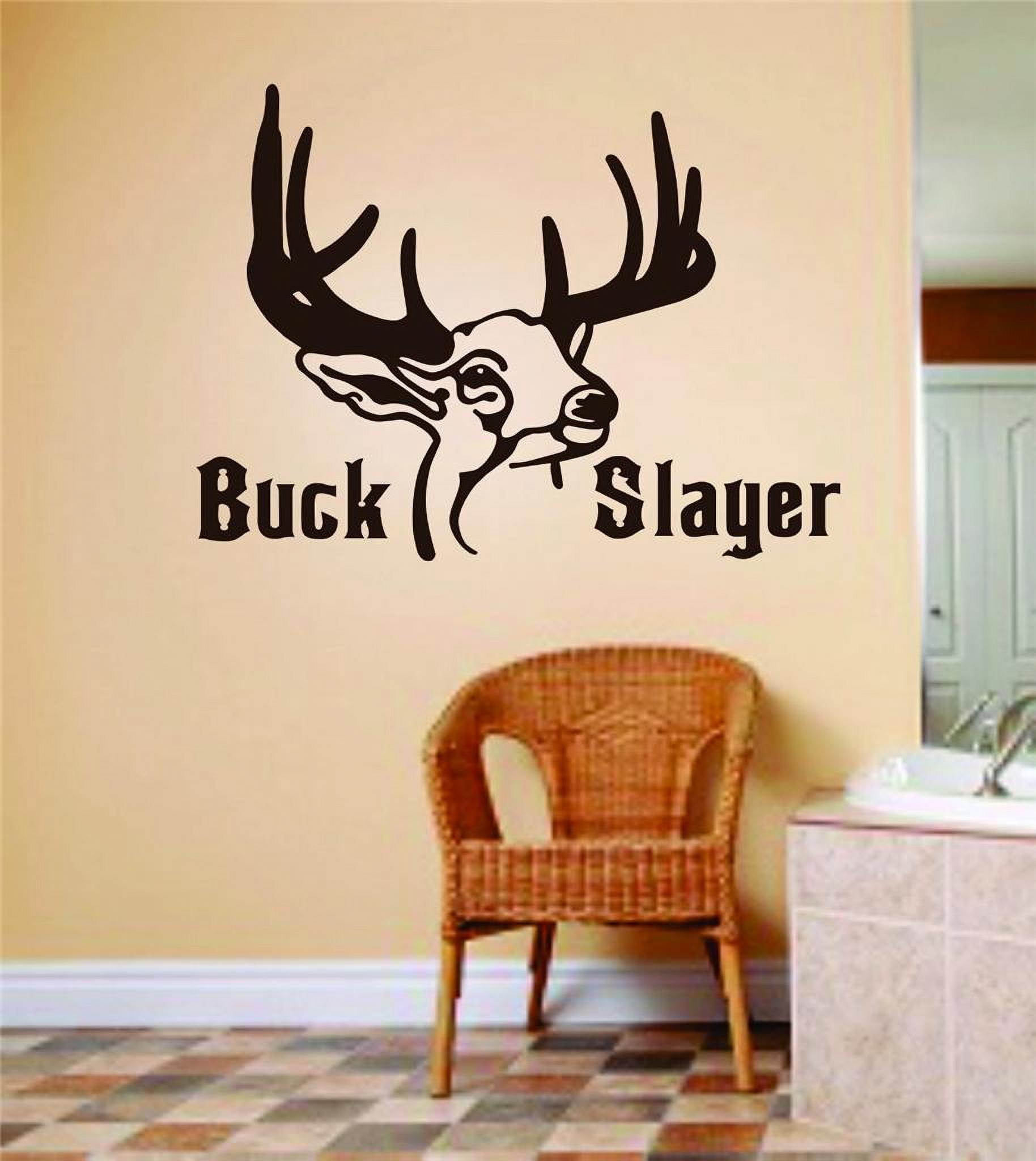 Custom Wall Decal Buck Letters With Deer / Buck Head Image Animal ...