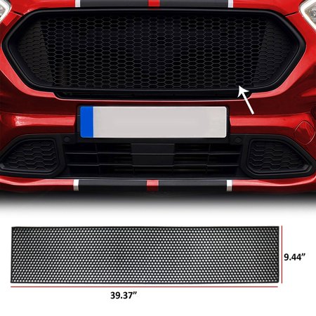 39.37''x 9.44'' Trimmable Black ABS Plastic Honeycomb Mesh Grill ...