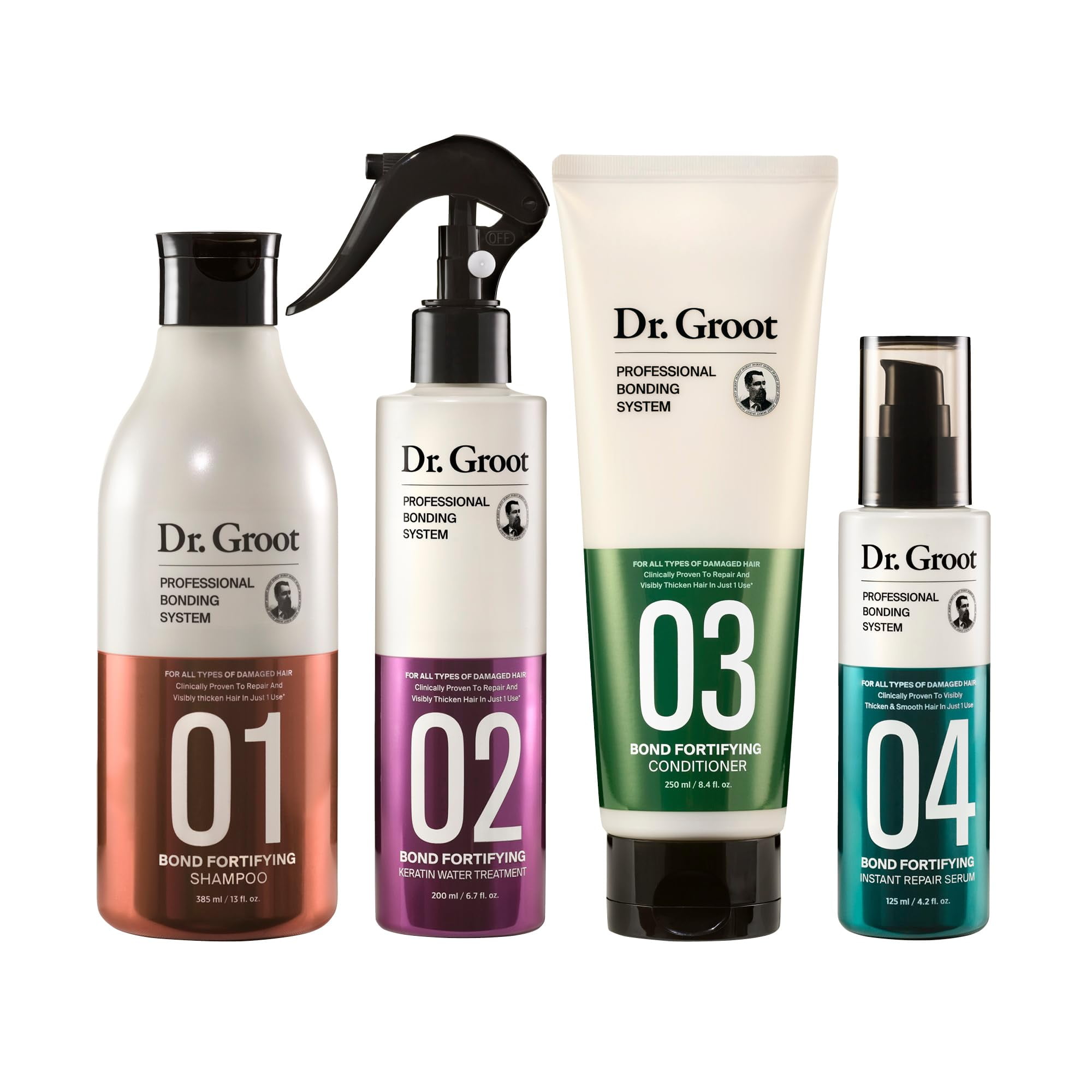 Dr. Groot Professional Bonding System Bond Fortifying Shampoo, Keratin ...