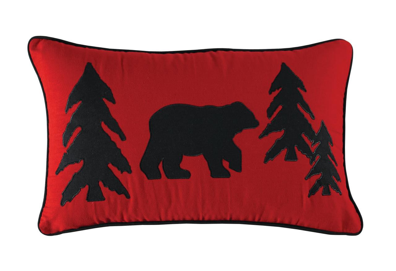 Buffalo Check Bear Pillow -12x20 - Walmart.com