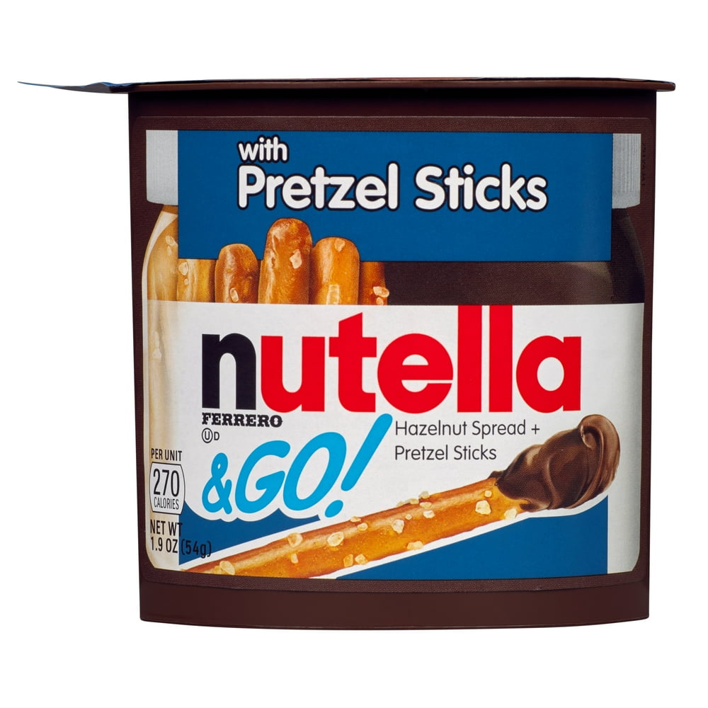 Nutella and Go Snack Packs, Hazelnut Spread with Pretzel Sticks, 1.8 oz ...