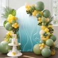 Aqua Blue Geometric Arch Backdrop Cover, Spandex Fitted Wedding Arch ...