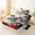 Aikeke Japanese Scenery Twin Sheets 3pcs for Boys, Animal Crane Bedding ...