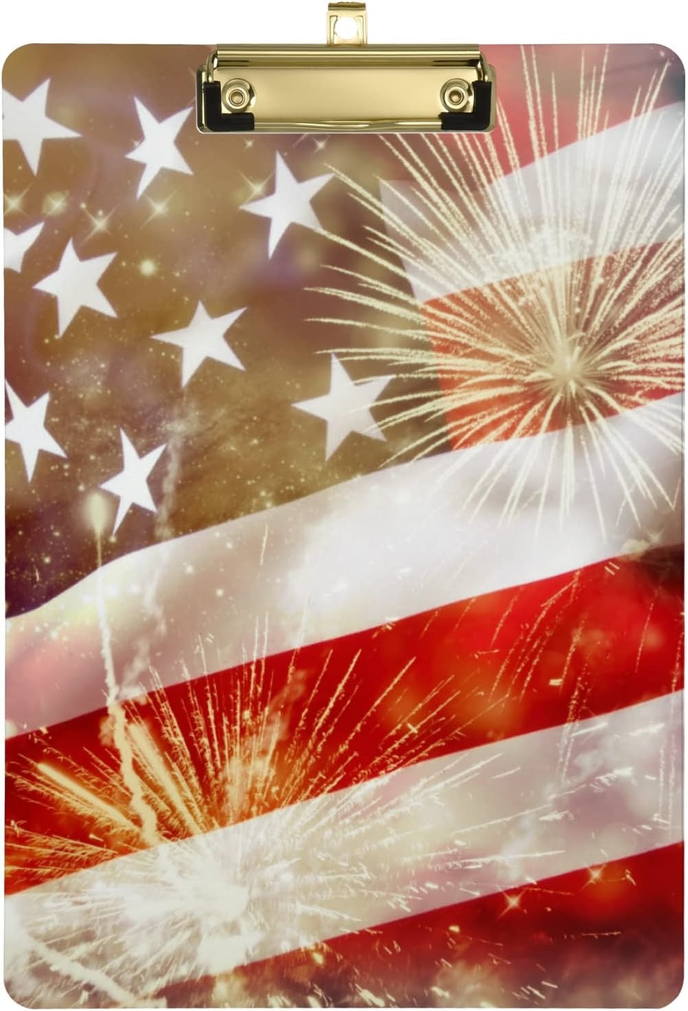 FMSHPON USA Flag Fireworks 4th July Clipboard Hardboard Wood Nursing ...
