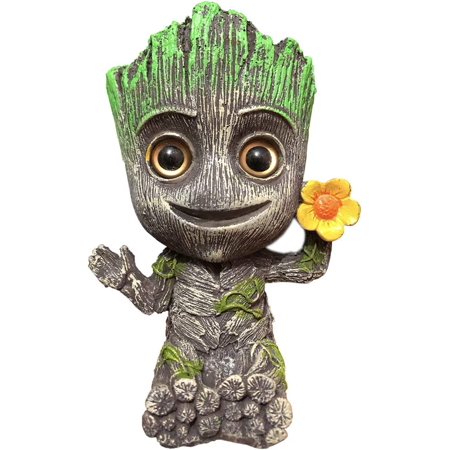 Décorations Aquarium Groot Air Bubbler - avec Ornement en Résine de ...