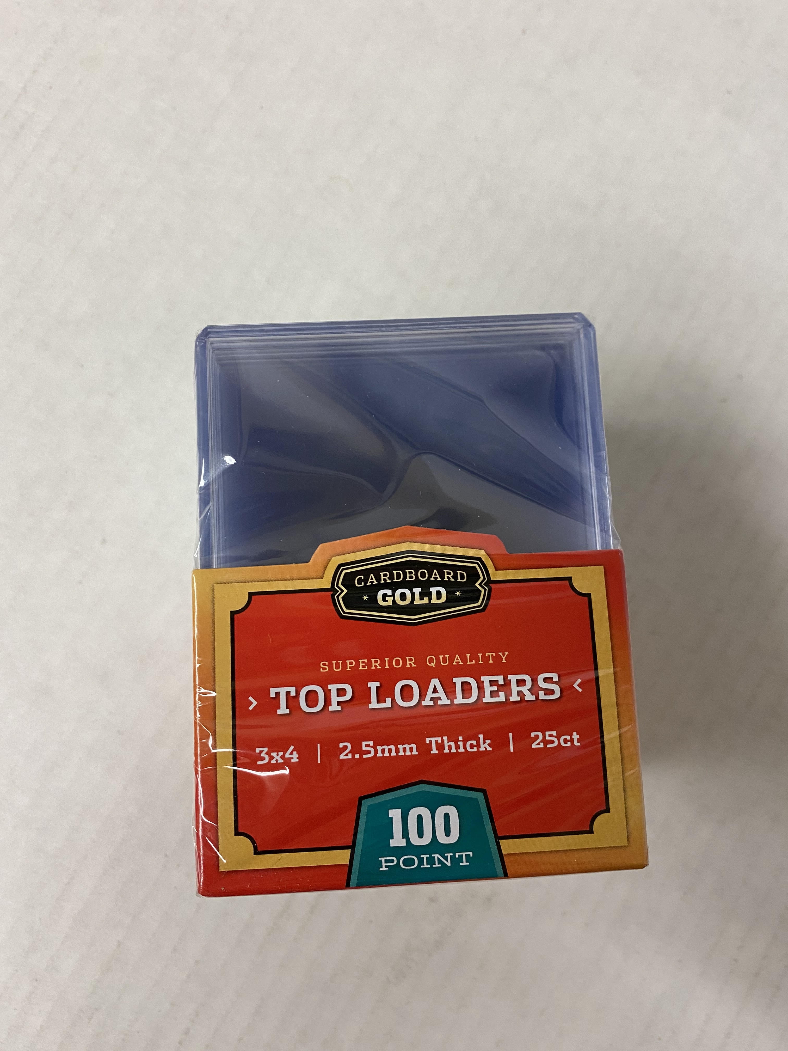 25 Cardboard Gold 2.5mm 100pt Pro Top-loaders Topload Thick Jersey ...