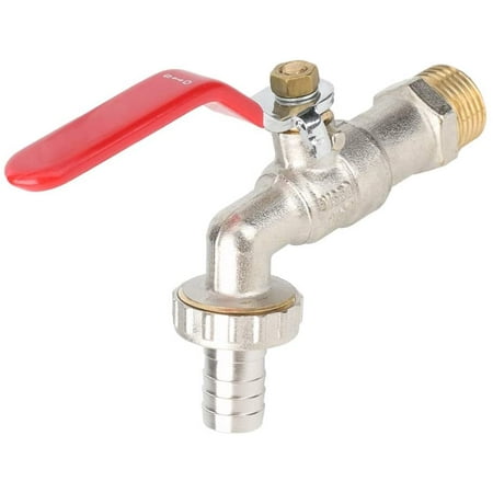 Garden Faucet, G1/2" Outside Garden Tap Easy Turn On/Off Lever Handle ...