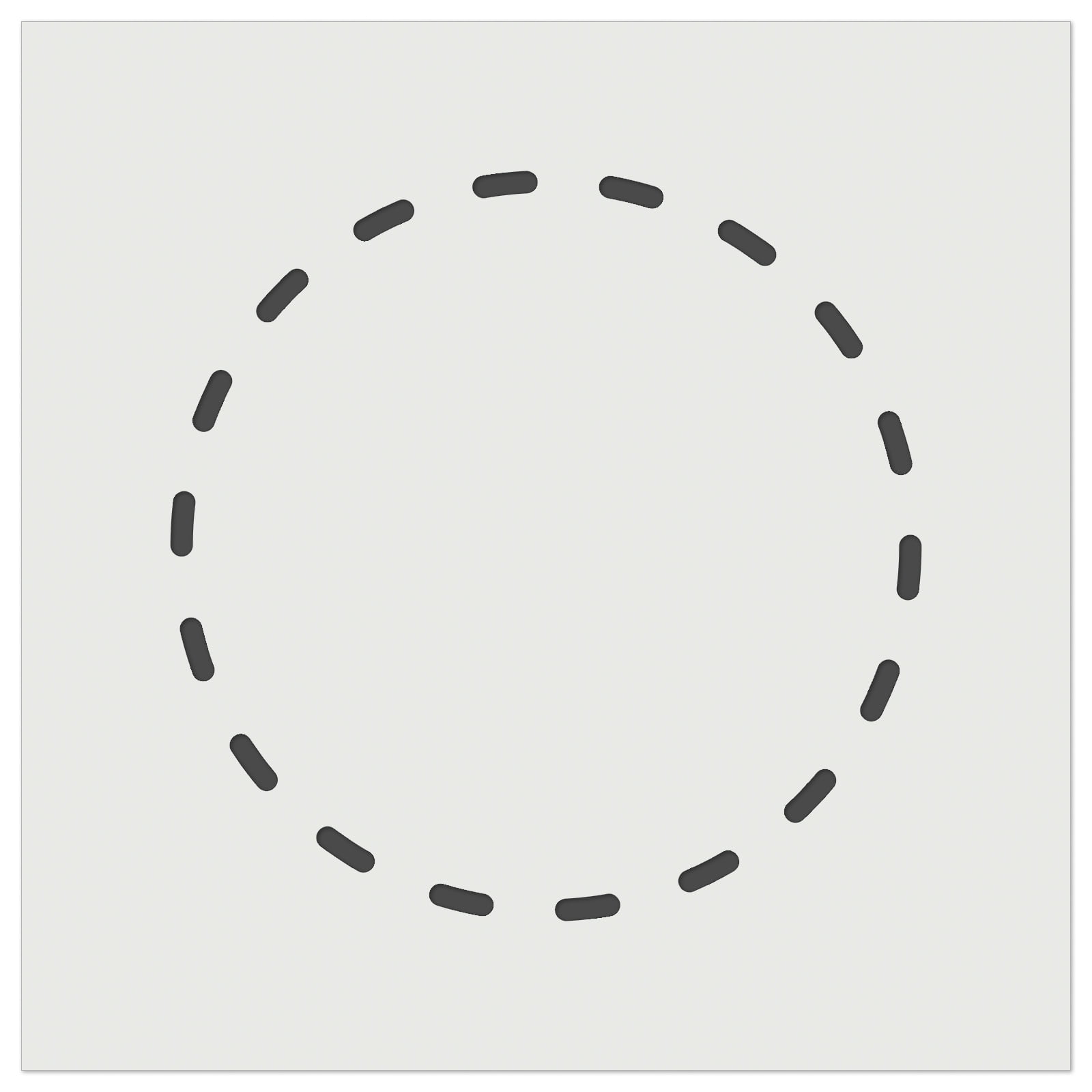 Dashed Circle Outline DIY Cookie Wall Craft Stencil - 5.5 Inch ...