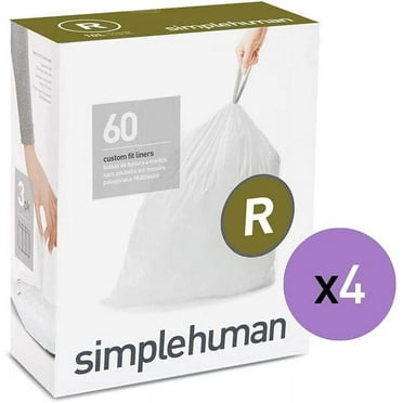Simplehuman Code K Custom Fit Plastic Trash Can Liner, Waste Bags ...