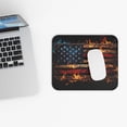 Burning American Flag Mouse Pad 9 x 8 Inch, Patriotic USA Desk Mat ...