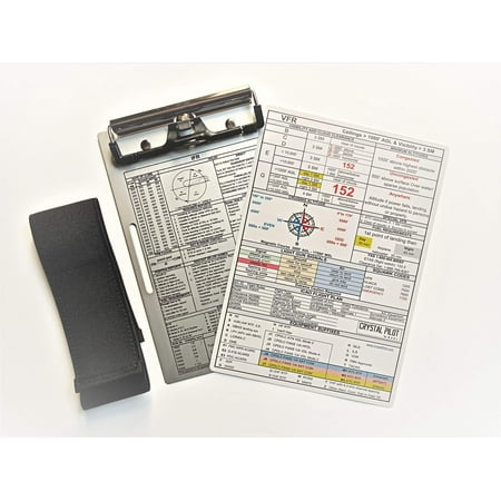 Crystal Pilot Aluminum Kneeboard and VFR and IFR Placard for 2020 with ...