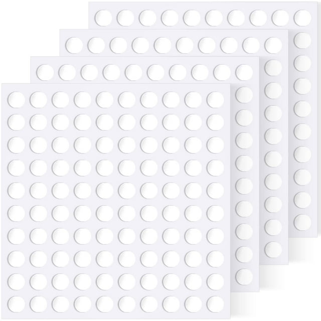 Sticky Dots, 400 6mm/0.24" Adhesive Tack, Double Sided Removable Clear ...
