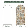 Abstract Arch Backdrop Cover Stretchy Spandex Arch Cover 6ft, Round Top ...
