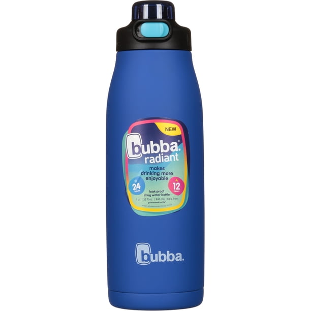 bubba Radiant Stainless Steel Rubberized chug Water Bottle, 32 Oz ...