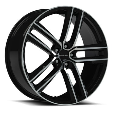 20x9 Vision Off-Road 353 Turbine Gunmetal Machined Wheel 6x135 (18mm ...