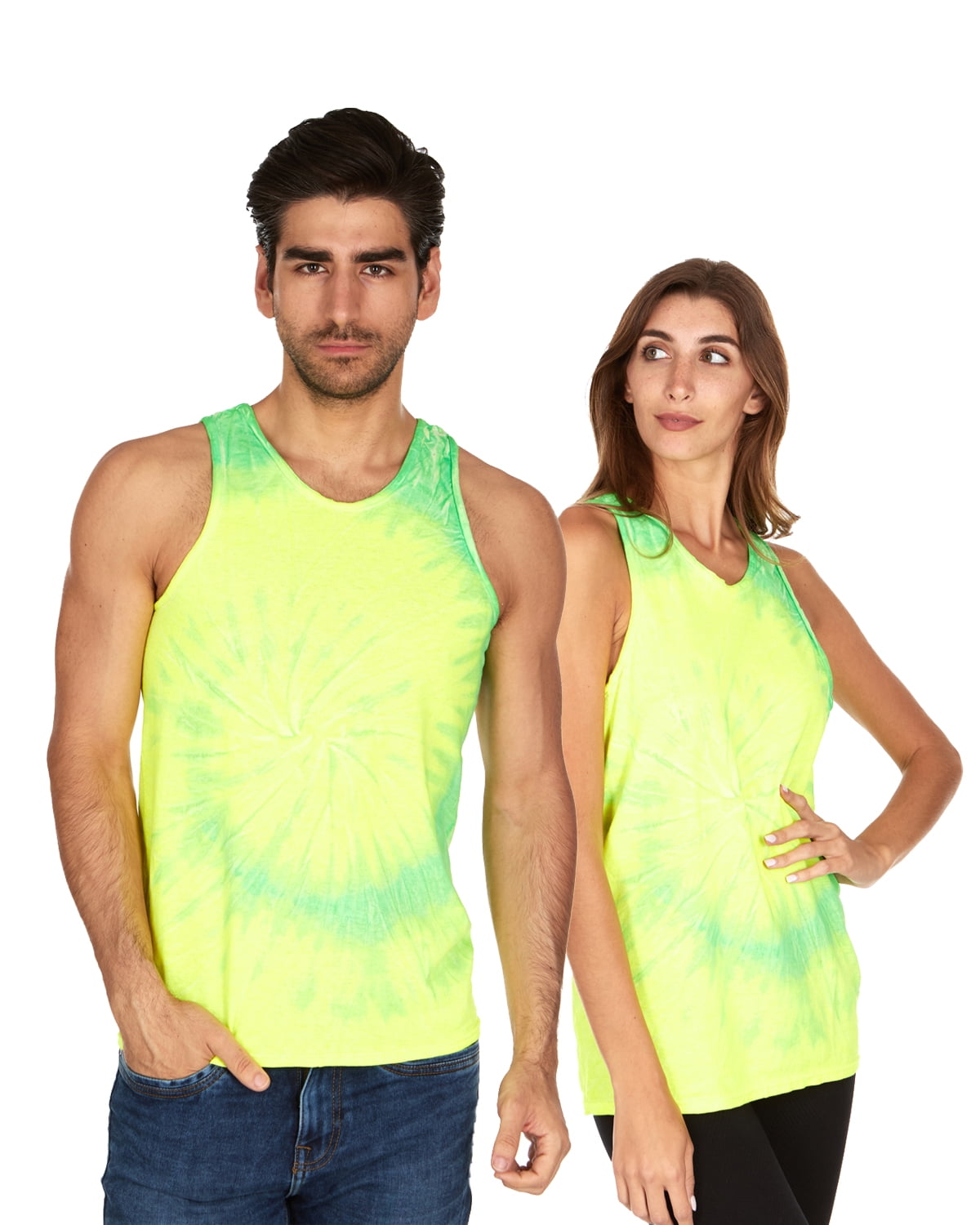 Tie Dye Tank Top Men Women - Fun Bright Colotful Tops - Walmart.com