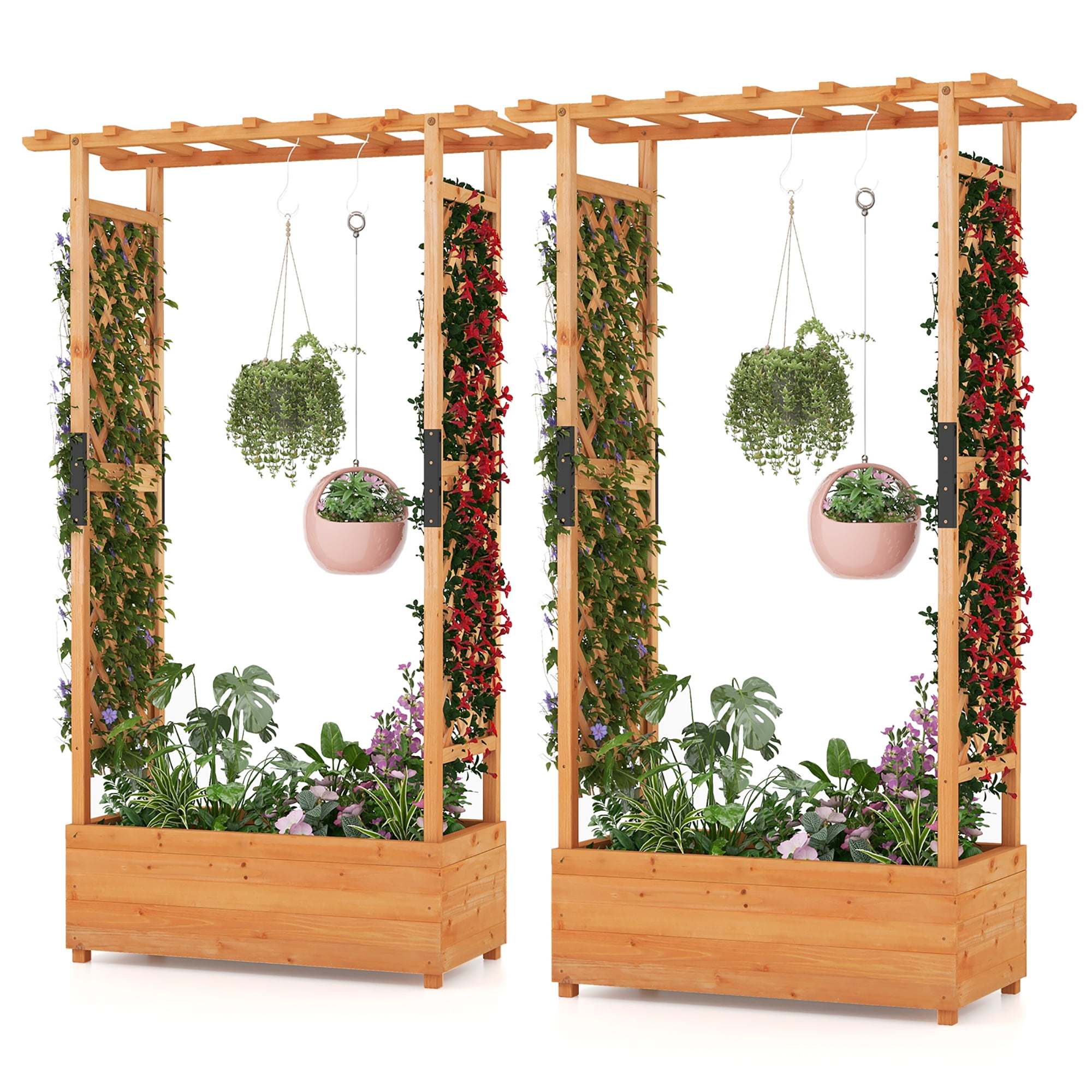 Click here for Gymax 2pcs Raised Garden Bed Vertical Plant Contai... prices