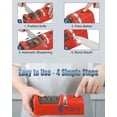 Automatic Kitchen Knife Sharpener – Cordless Electric 3-Stage Precision ...
