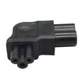 IEC320 to Power Conversion Plug, L-Shaped Blossom Shape Male to Female ...
