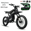 Riding'times GT73 Pro Electric Dirt Bike 2400W Motor 37MPH 85-Mile ...