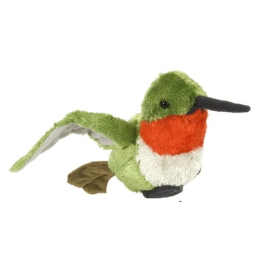 Wild Republic Huggers Green Parrot Plush Toy, Slap Bracelet, Stuffed ...