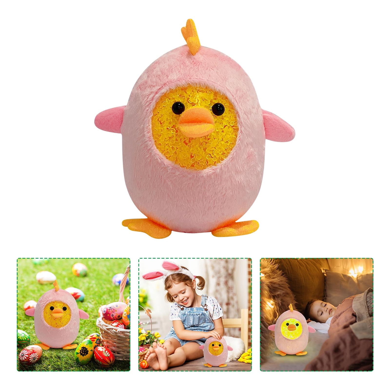 Pascua EVA Chick Diseño de iluminación Decoración Pascua Muñeca Muñeca Decoración de escritorio ...