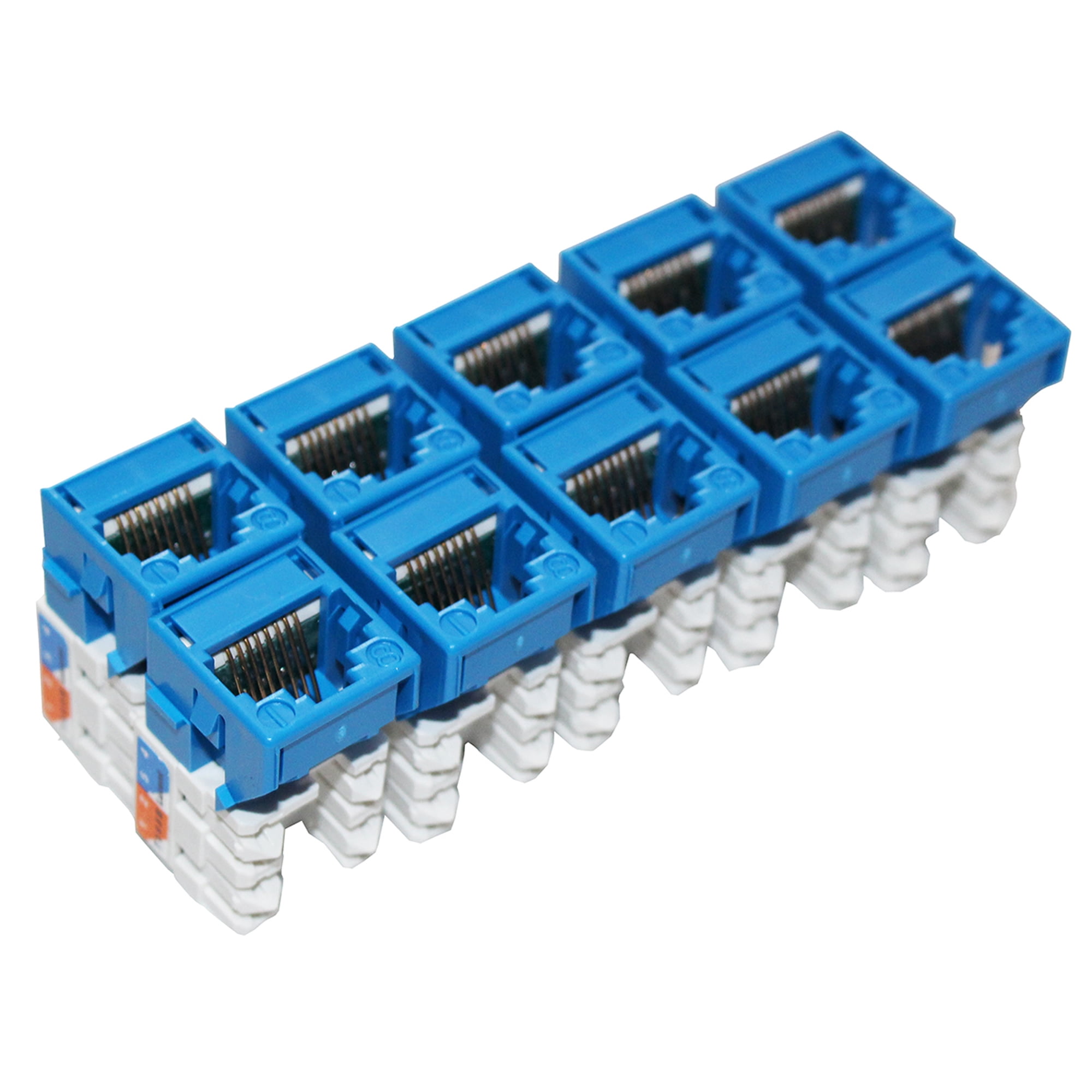 Systimax Commscope MGS200Bh-B1K-318 CAT5E Keystone Rj45 Jack, Blue (10 ...