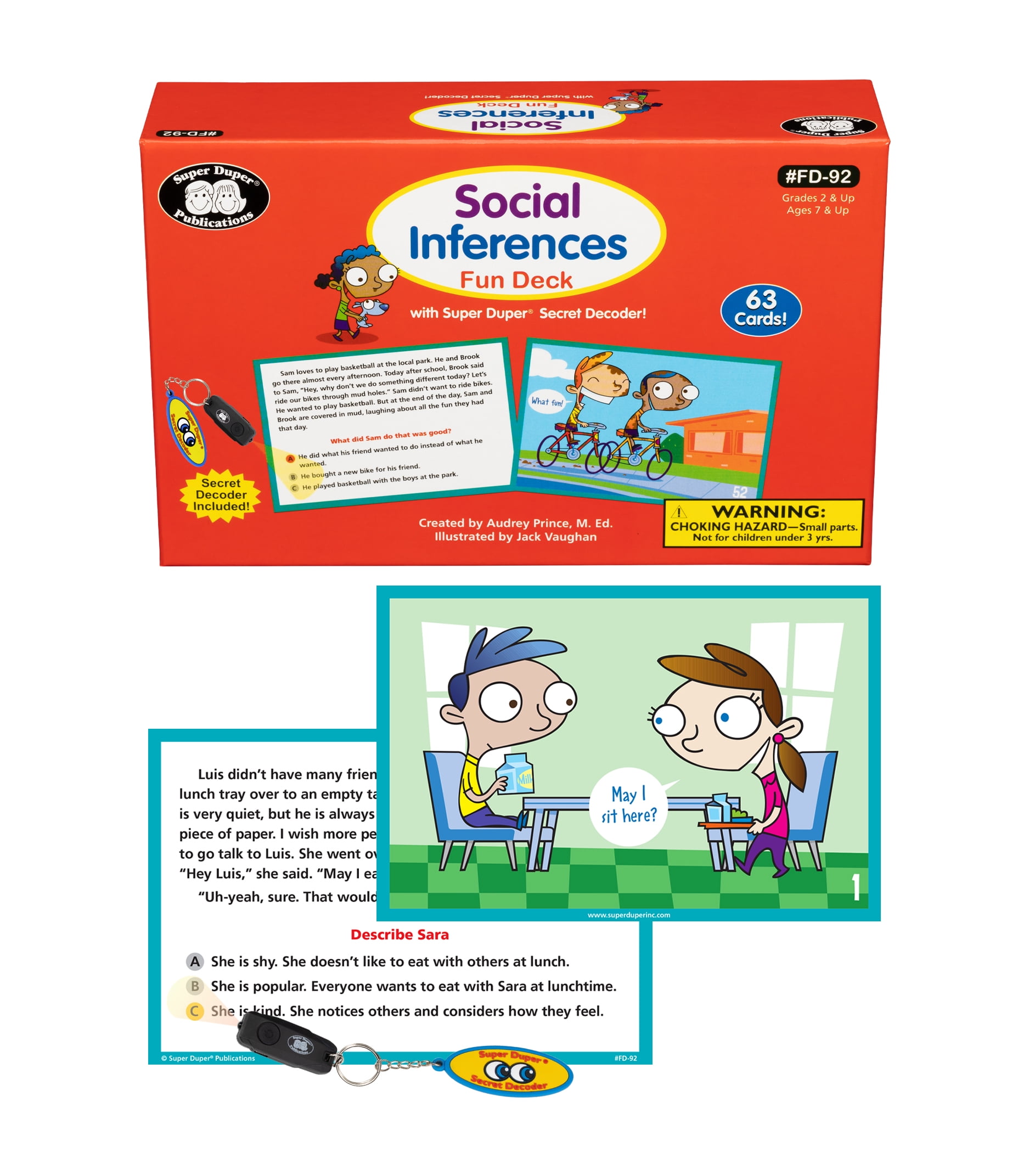 Super Duper Publications | Social Inferences Story Fun Flash Cards with ...