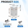Uxcell 6Pcs 4 Hole Inside Corner Bracket, L Bracket Connector for 4080 ...