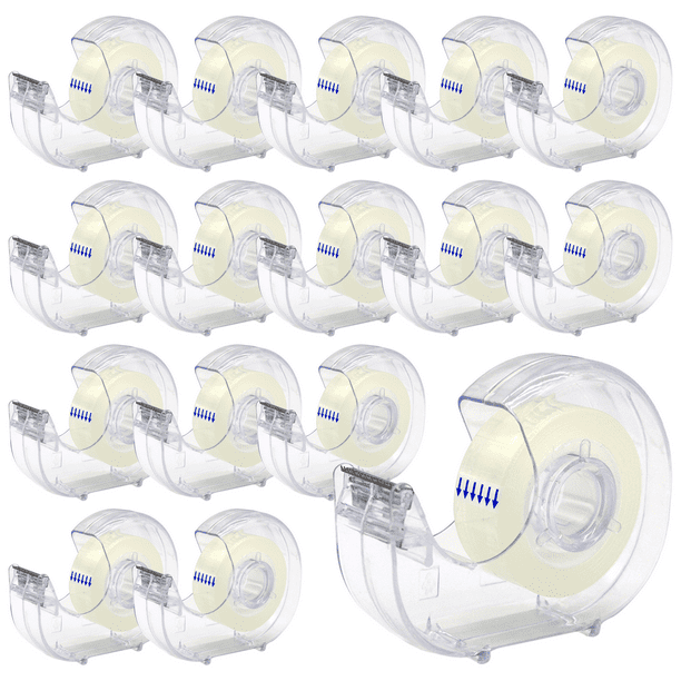 OWLKELA Clear Tapes and Refillable Dispensers 16 Pack, Transparent Tape ...