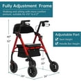 Free Shipping! ELENKER All-Terrain Rollator Walker with 8‚Äù Wheels ...