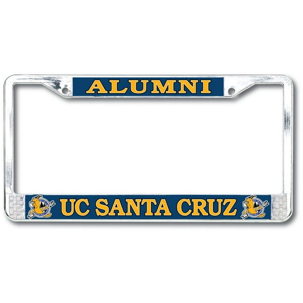 UC Santa Cruz Alumni Chrome License Plate Frame - Walmart.com - Walmart.com