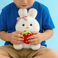 Bunny Stuffed Animal with Strawberry, 15.7 Inch Soft Rabbit Plushie ...