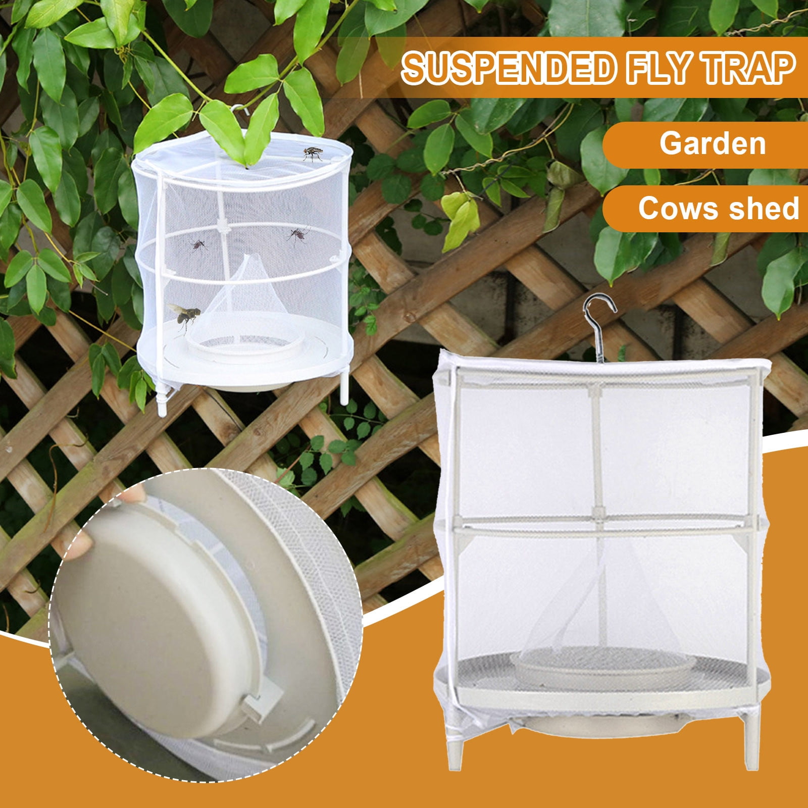 Buy Flying Insect Trap Fly Detachable Catcher Drosophila Fly Red Top ...