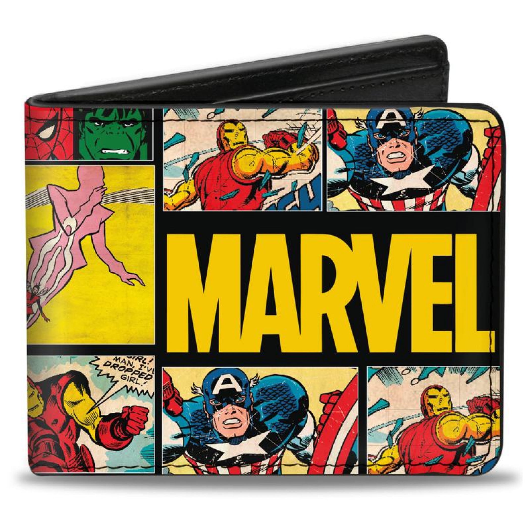 Marvel - Marvel Comics Retro Panel Bi Fold Wallet - Walmart.com ...