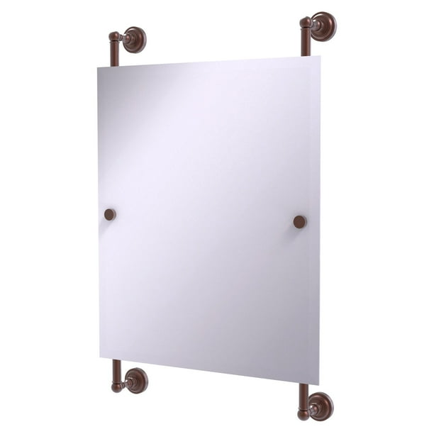 Dottingham Collection Rectangular Frameless Rail Mounted Mirror ...