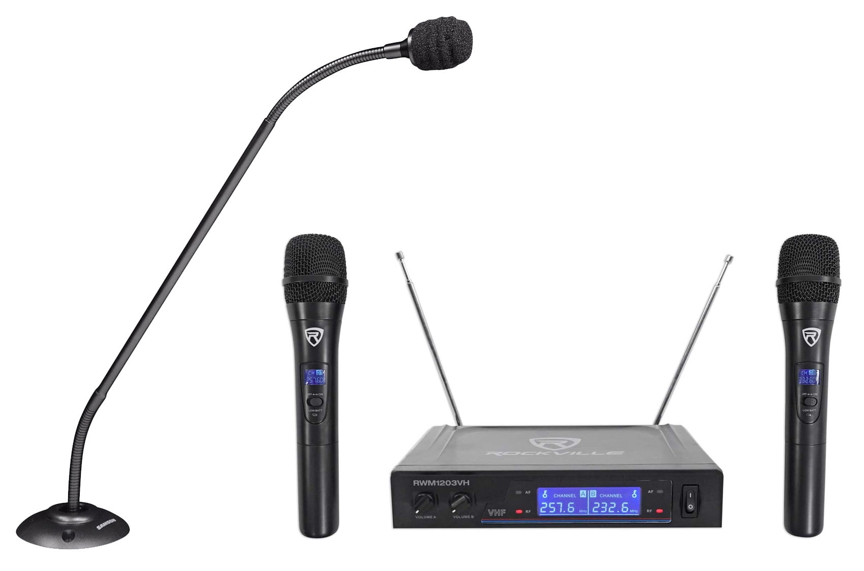 Samson CM20P 20" Podium Microphone Church Altar Mic+2) Handheld ...