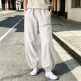 AHTJRT Women's Jogger Pants High Elastic Waist Casual Loose Fit ...