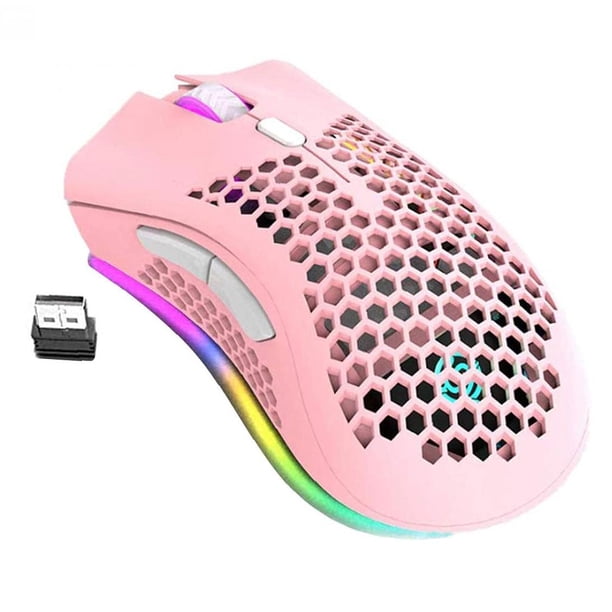 Wireless Rechargeable Mouse RGB Lightweight Computer Mouse Shell ...