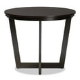Free Shipping! Baxton Studio Alayna 35-Inch Round Dark Brown Wood ...