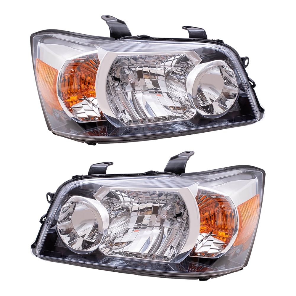 Brock Replacement Driver and Passenger Headlights Headlamps Compatible ...