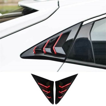 FITS 2020-2024 TESLA MODEL Y GLOSSY BLACK SIDE WINDOW LOUVER VENT COVER ...