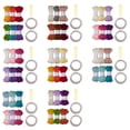 6 Rolls 7mmX5Meters Polyester Rope Assorted Color Hollow Braided Rope ...