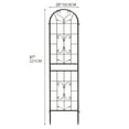 Dextrus Tall Iron Garden Arch Trellises, 4 Pack, Rust-Resistant, for ...