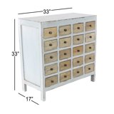 DecMode 33" x 33" White Wood Chest, 1-Piece - Walmart.com